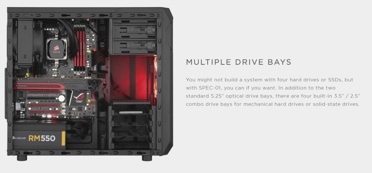 Corsair SPEC 01 Cabinet | Ezpz Solutions