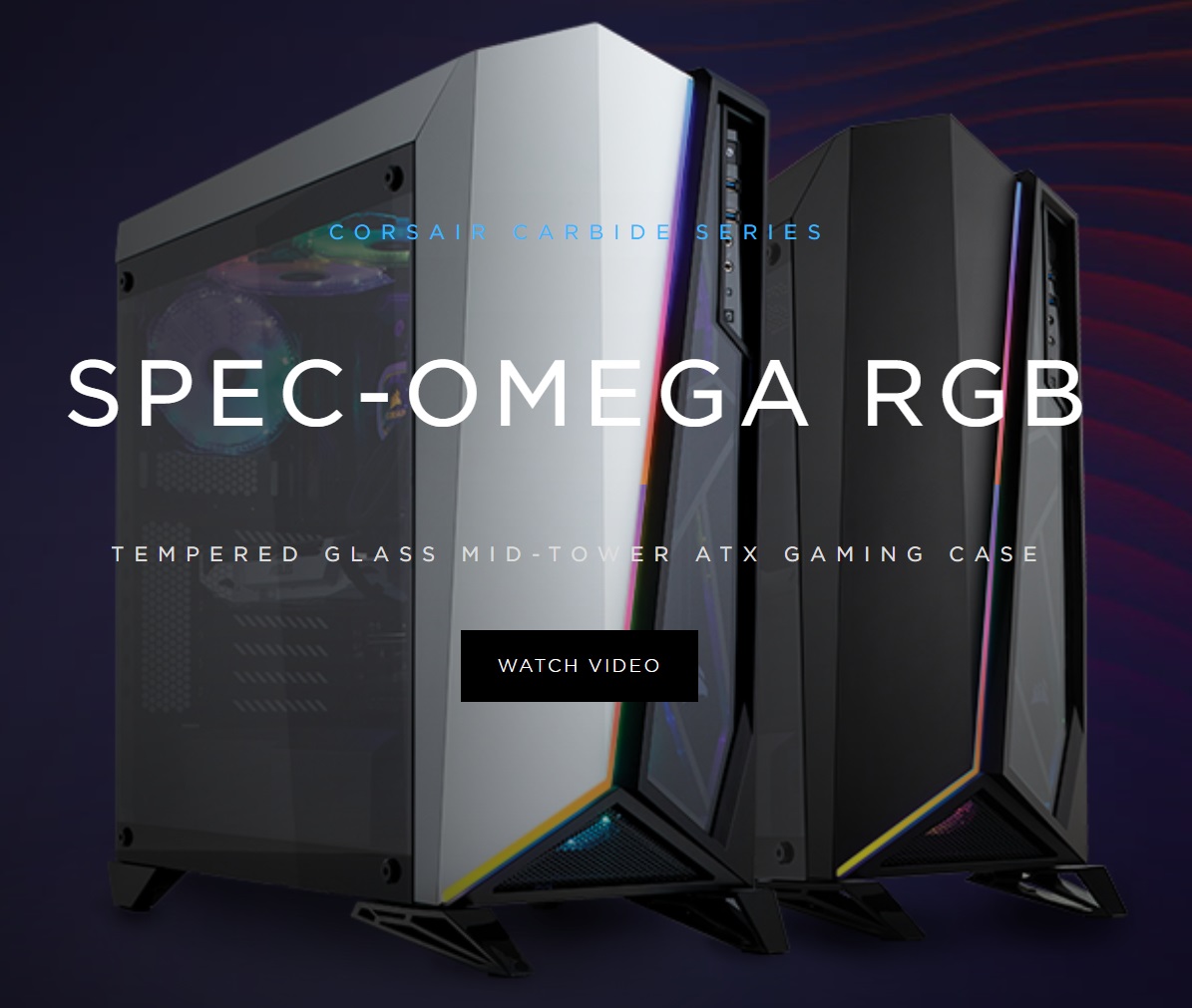 Corsair SPEC Omega RGB Black Cabinet | Ezpz Solutions