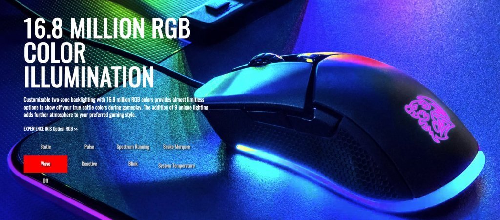 Thermaltake IRIS OPTICAL RGB Mouse | Ezpz Solutions